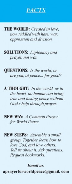Universal Peace Prayer